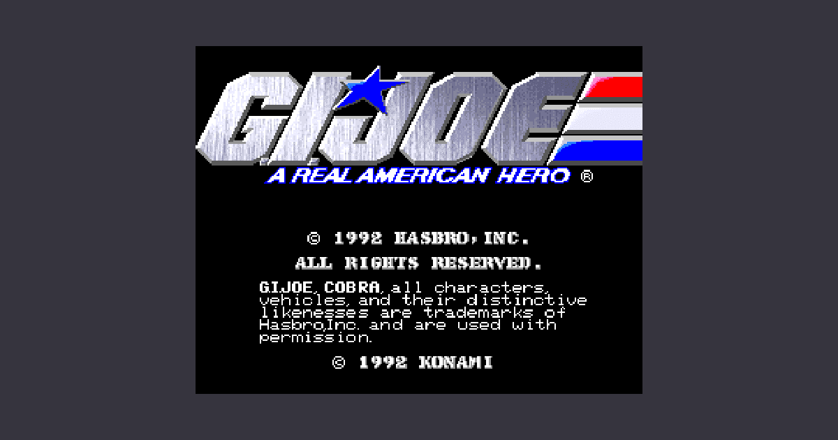 G.I. Joe | Video Game | BoardGameGeek