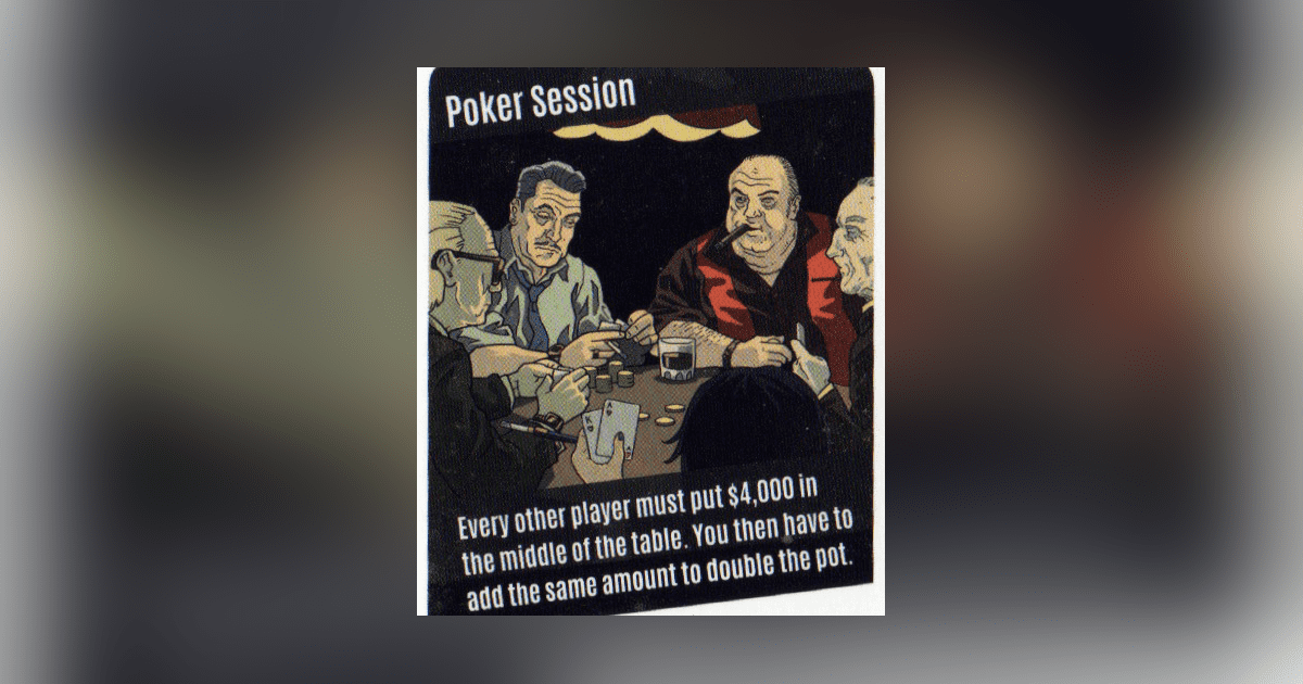 La Cosa Nostra: Poker Session Promo Card | Board Game | BoardGameGeek