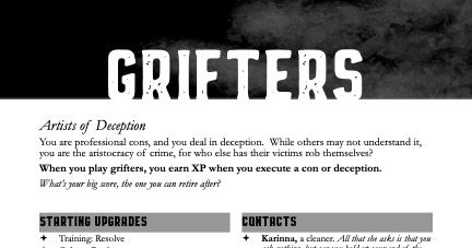 Grifters | RPG Item | RPGGeek