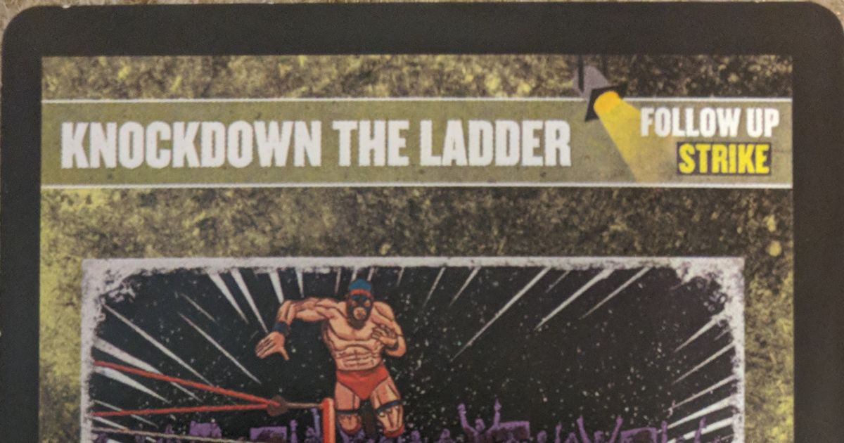 The Supershow: Knockdown the Ladder Promo Card | Board Game | BoardGameGeek