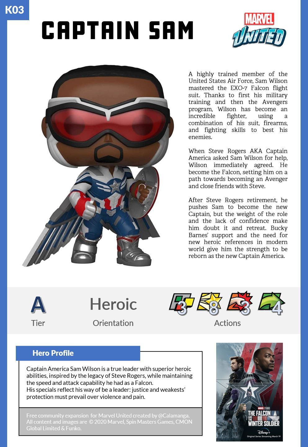 Captain Sam Wilson - New Hero for Marvel United | Marvel United