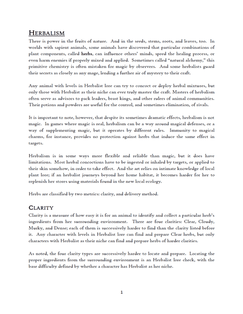 Herbalism | RPG Item | BoardGameGeek