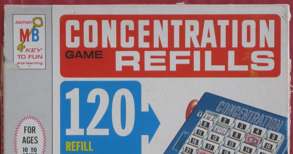 Concentration Game Refills | Board Game | BoardGameGeek
