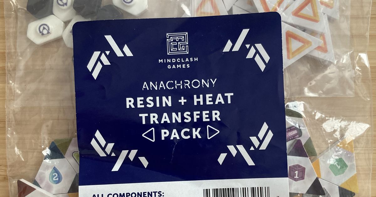Anachrony: Resin + Heat Transfer Pack | Board Game Accessory ...