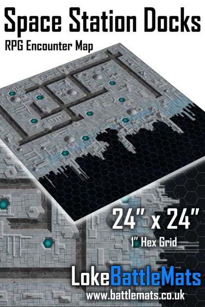 Space Station Docks RPG Encounter Map | RPG Item | RPGGeek