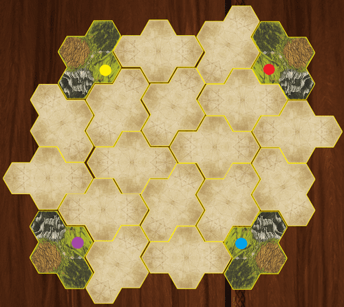 Alternate 4 Player Map Setup | Clash of Cultures: Monumental Edition