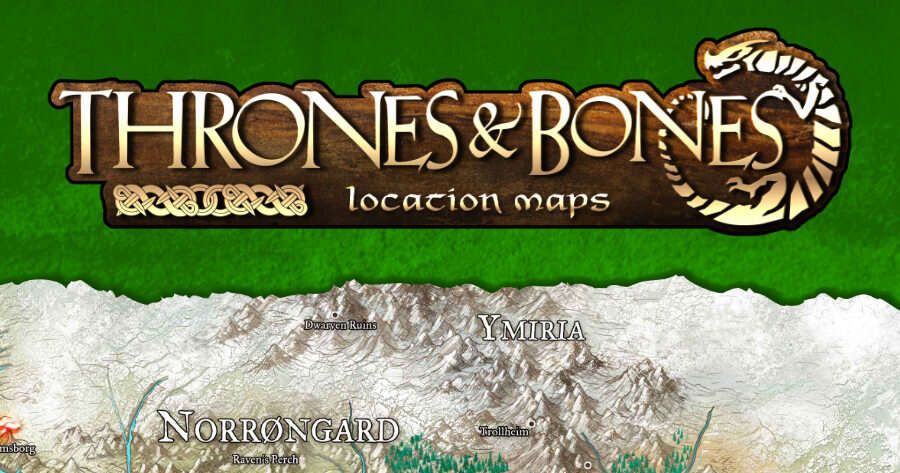 Thrones & Bones Locations Maps: Norrøngard City Maps | RPG Item ...