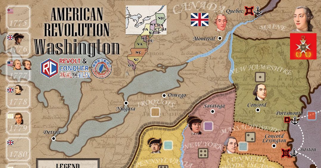 American Revolution: Washington | Board Game | BoardGameGeek