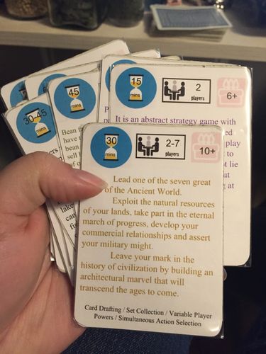 Game Collection Cards for easy browsing.