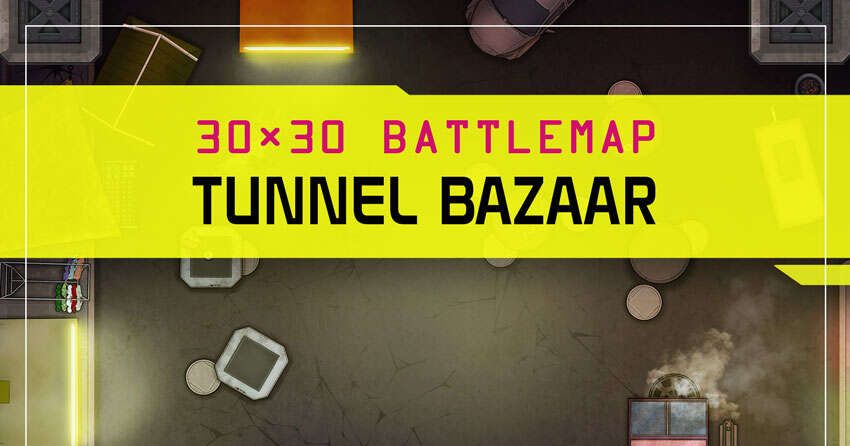 Battlemap: Tunnel Bazaar | RPG Item | RPGGeek