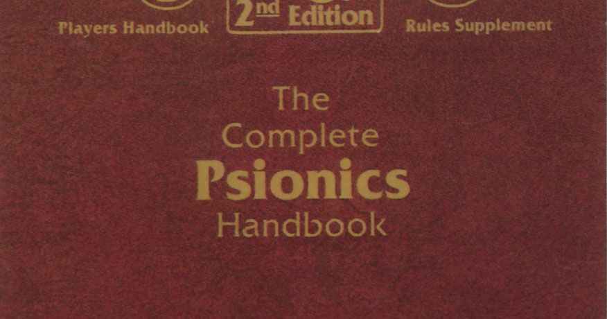 PHBR5: The Complete Psionics Handbook | RPG Item | RPGGeek