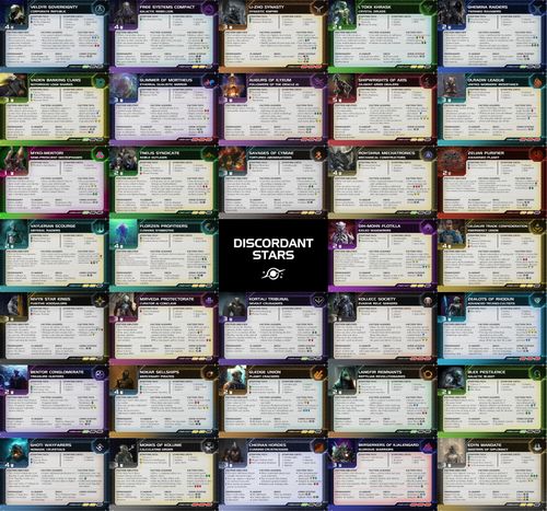 Discordant Stars Home-Brew Faction Pack | Twilight Imperium: Fourth Edition