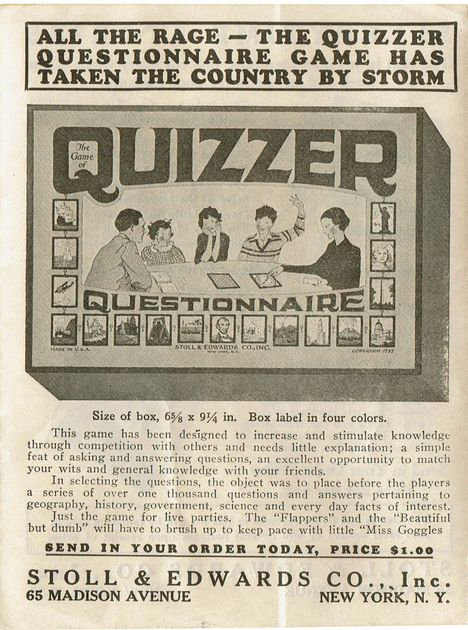 The Game of Quizzer Questionnaire | Board Game | BoardGameGeek