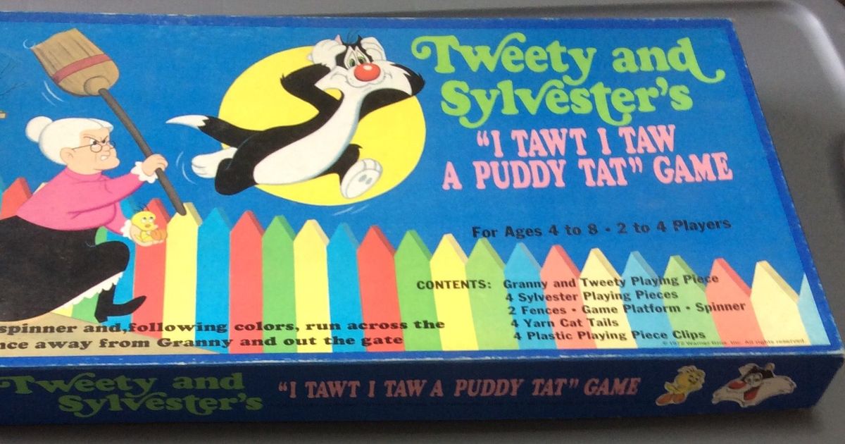Tweety and Sylvester's "I Tawt I Taw a Puddy Tat" Game | Board Game ...