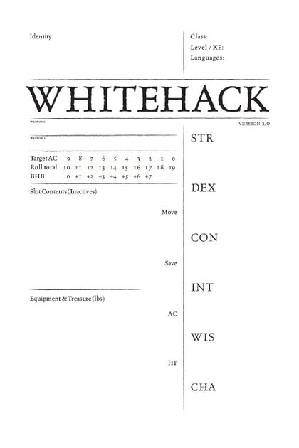 Whitehack | RPG Item | RPGGeek