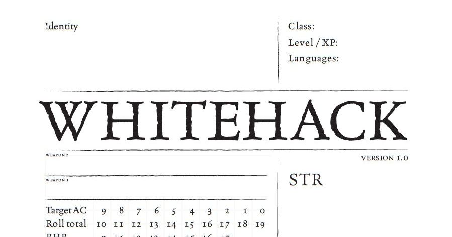 Whitehack | RPG Item | RPGGeek