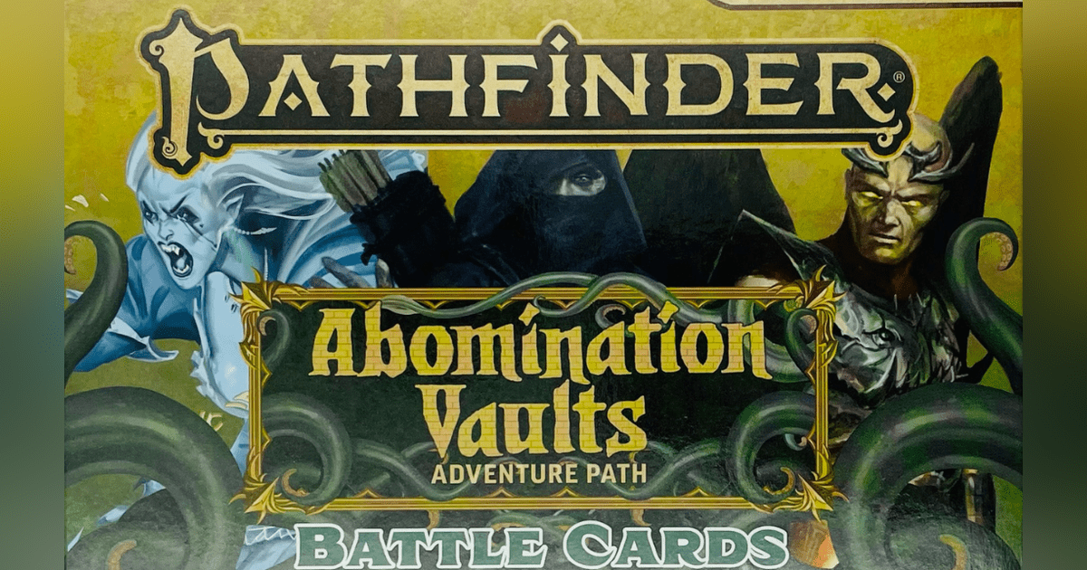 Pathfinder Abomination Vaults Battle Cards | RPG Item | RPGGeek