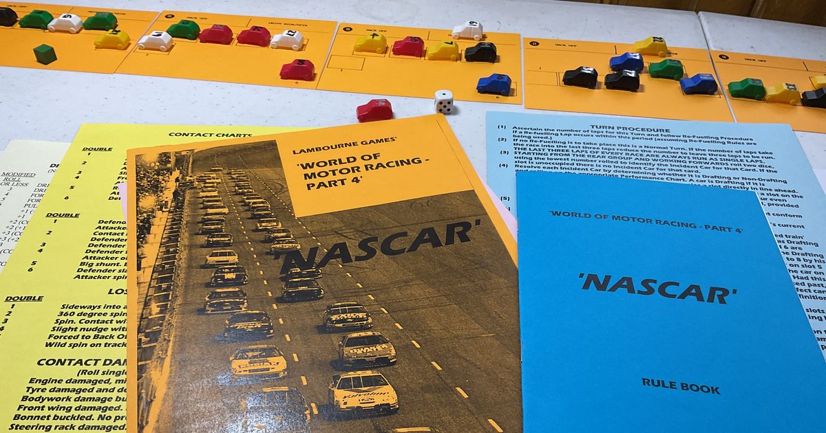 World of Motor Racing: NASCAR | Board Game | BoardGameGeek
