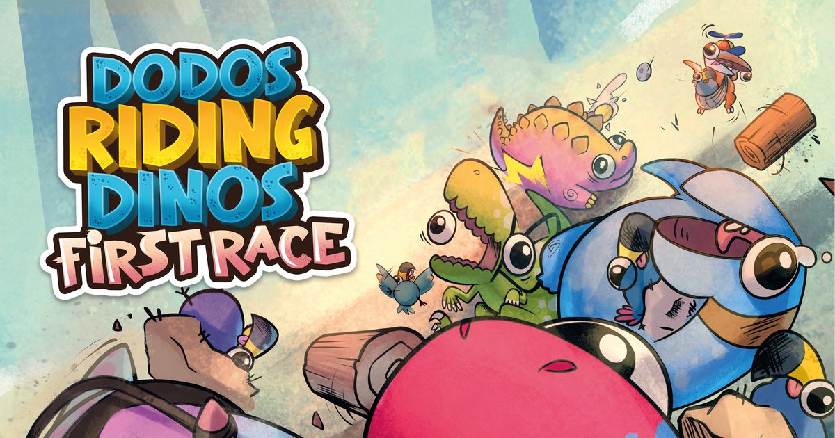 Dodos Riding Dinos: First Race | Board Game | BoardGameGeek