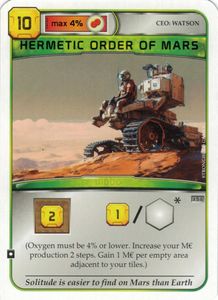 Terraforming Mars: Hermetic Order of Mars Promo Card | Board Game | BoardGameGeek
