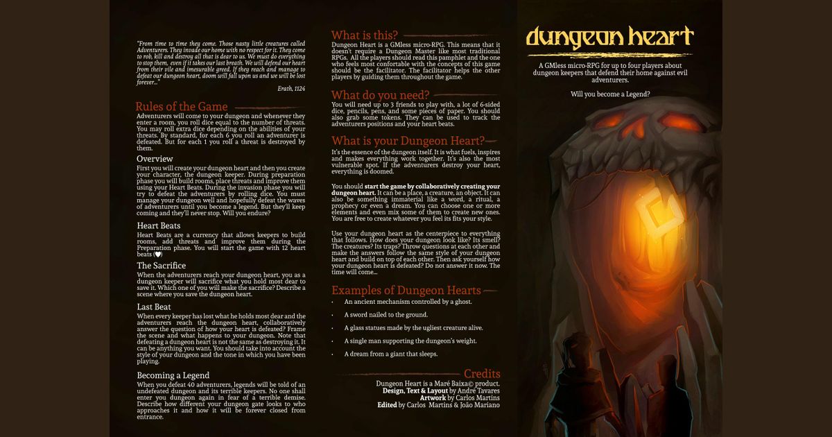 Dungeon Heart | RPG Item | RPGGeek