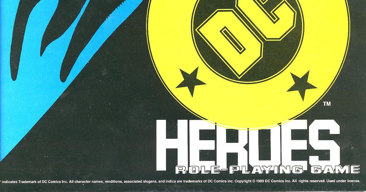 DC Heroes Role-Playing Game (2nd Edition) | RPG Item | RPGGeek