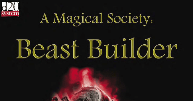 A Magical Society: Beast Builder | RPG Item | BoardGameGeek