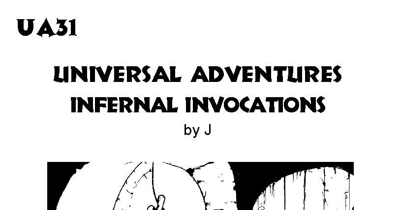UA31: Universal Adventures Infernal Invocations | RPG Item | BoardGameGeek