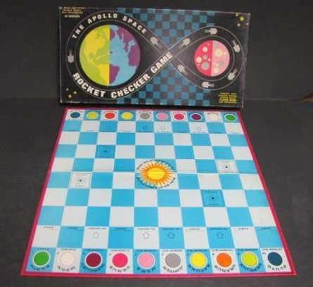 Apollo Space Rocket Checkers | Board Game | BoardGameGeek