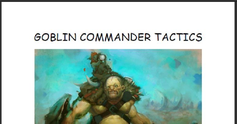 Goblin Commander Tactics | Board Game | BoardGameGeek
