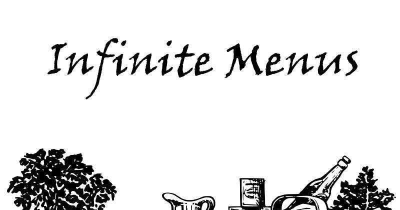 Infinite Menus | RPG Item | RPGGeek