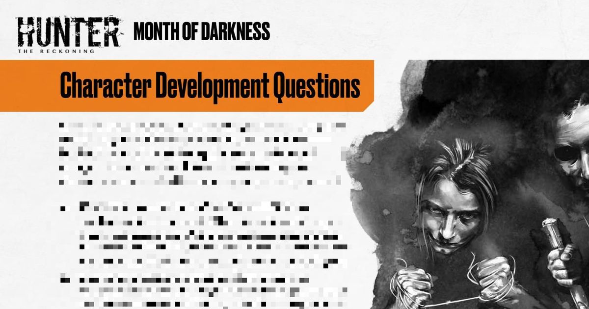 Character Development Questions | RPG Item | RPGGeek