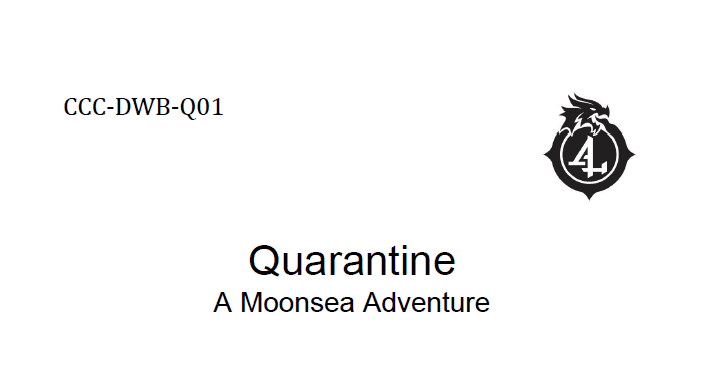 CCC-DWB-Q01: Quarantine: A Moonsea Adventure | RPG Item | RPGGeek