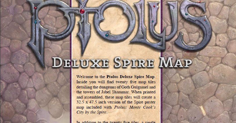Ptolus Deluxe Spire Map | RPG Item | RPGGeek