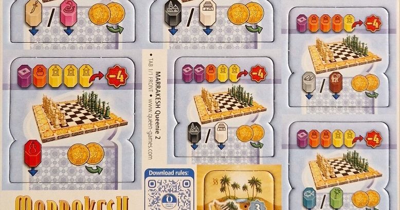 Marrakesh: Queenie 1 – Boats & Queenie 2 – Chess Sets | Board Game ...