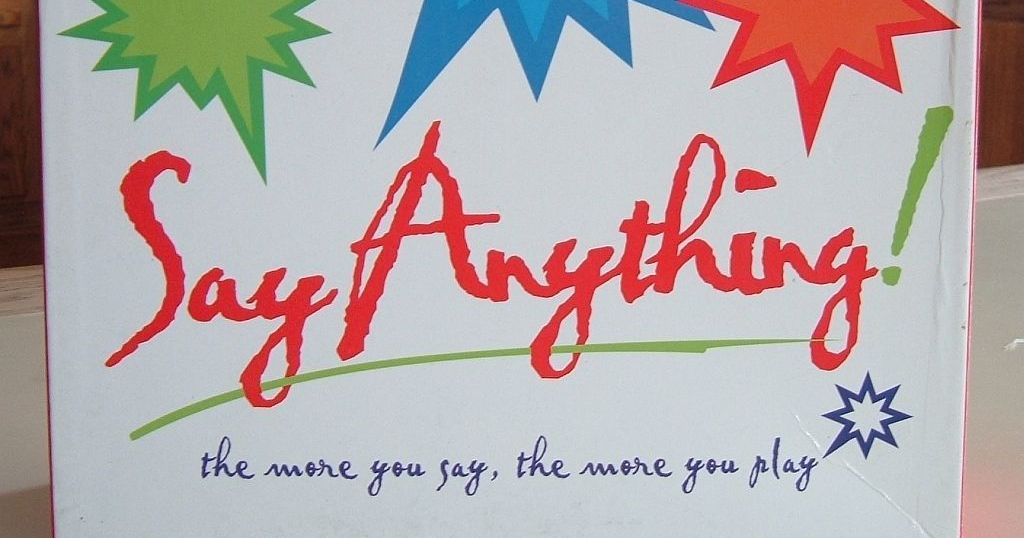 Say Anything! | Board Game | BoardGameGeek