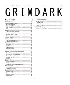 GRIMDARK | RPG Item | RPGGeek