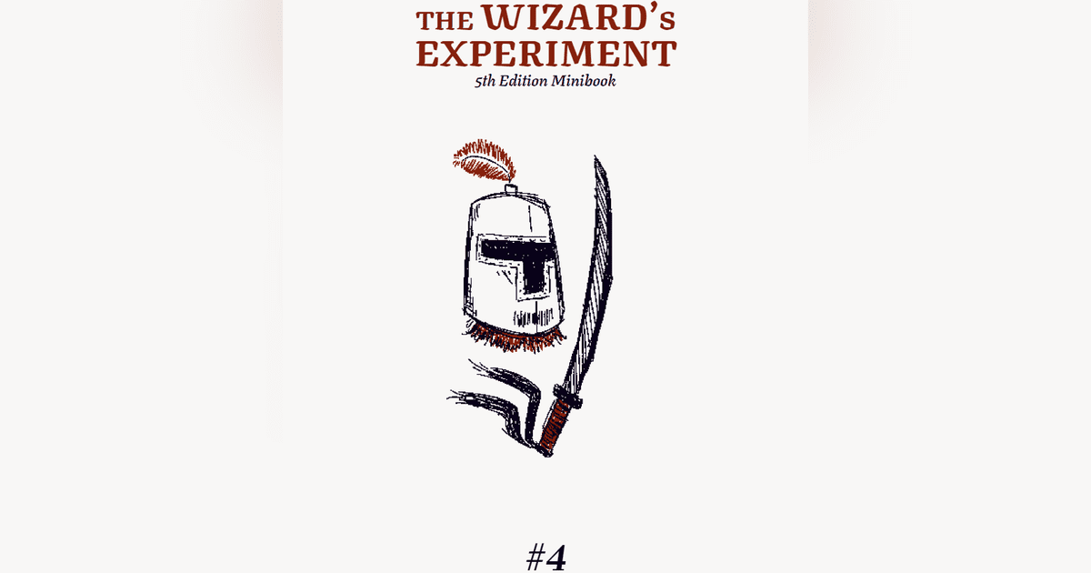 The Wizard's Experiment #4: Arms & Armour | RPG Item | RPGGeek