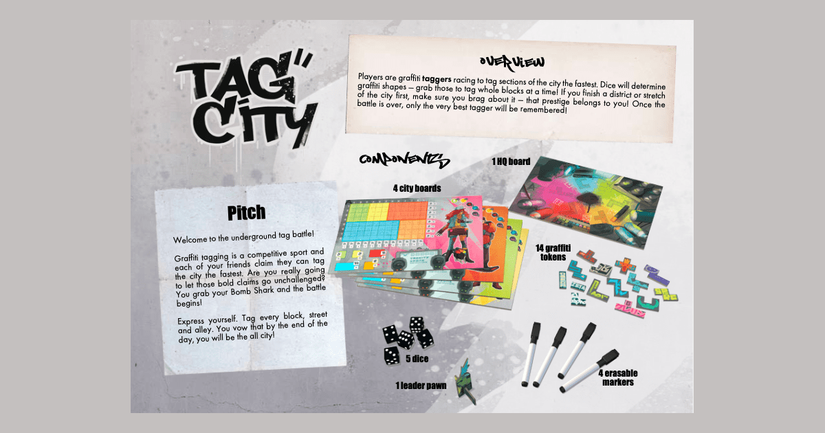 Rules: Tag City | Juegos Roll & Write | VideoGameGeek