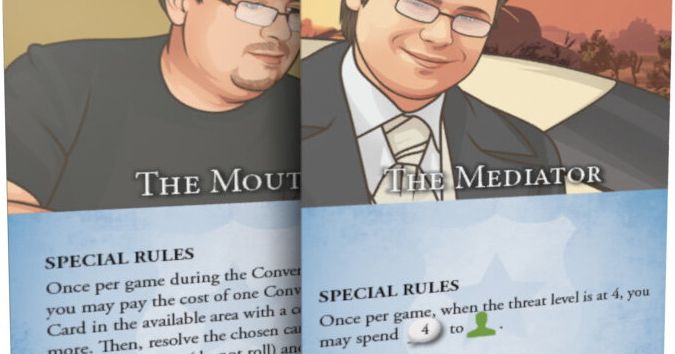 Hostage Negotiator: The Mediator and The Mouth Dice Tower Promo Cards ...
