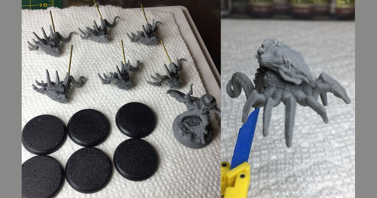 Painting the Xenocyte Impalers - Alien Invaders from Beyond! | Scott's ...