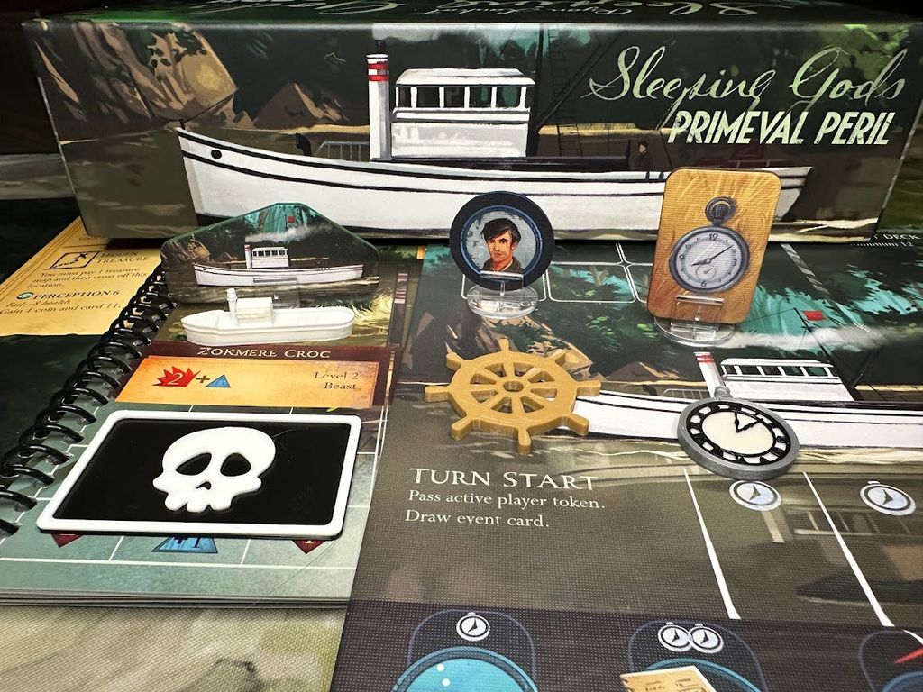 Playing Sleeping Gods: Primeval Peril Solo: A Meeple, Myself, and I Review | Sleeping Gods ...
