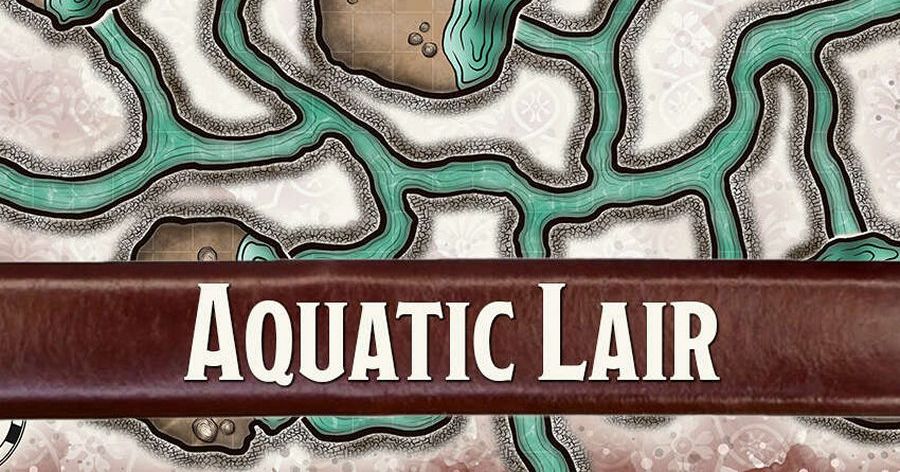 Aquatic Lair Stock Battlemap | RPG Item | RPGGeek