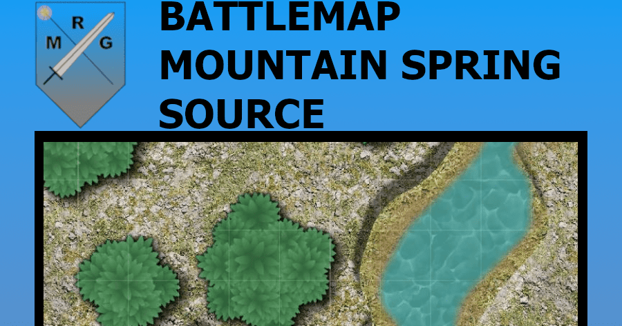 Battlemap Mountain Spring Source | RPG Item | RPGGeek