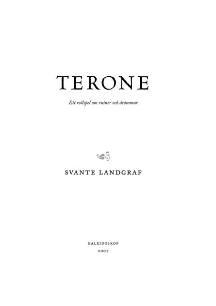 Terone | RPG Item | RPGGeek