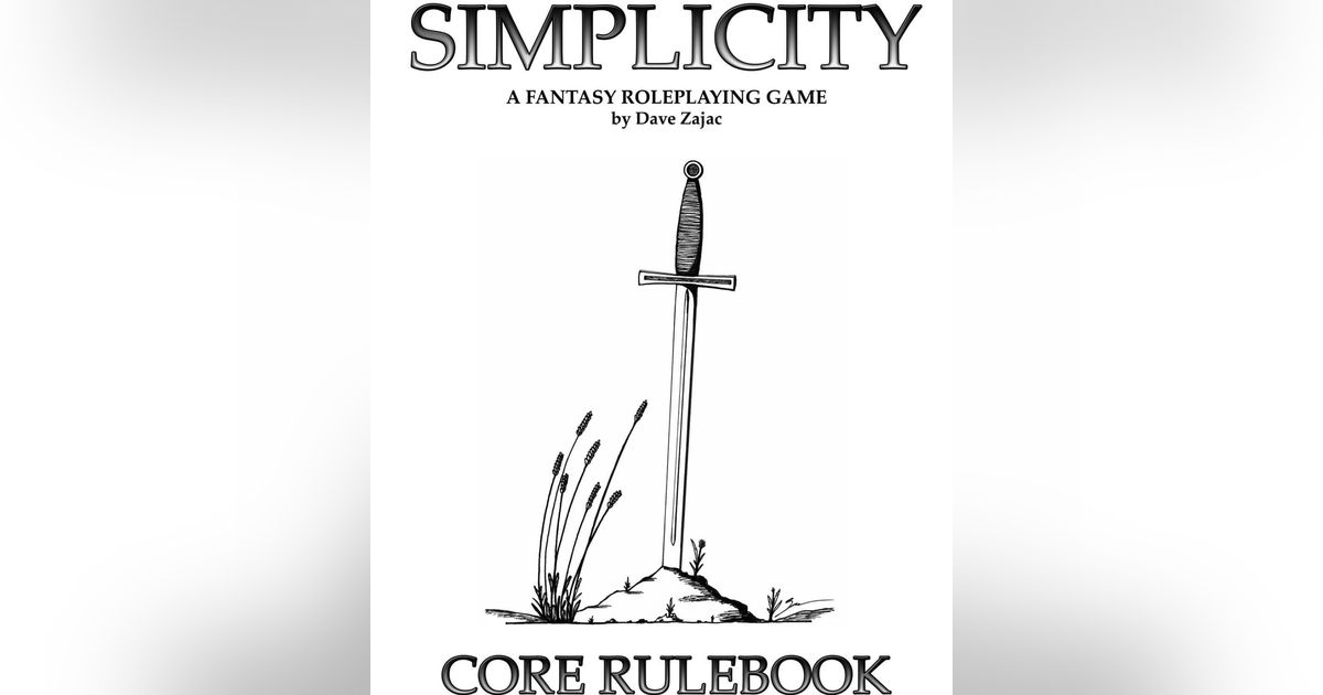 Simplicity Core Rulebook | RPG Item | RPGGeek