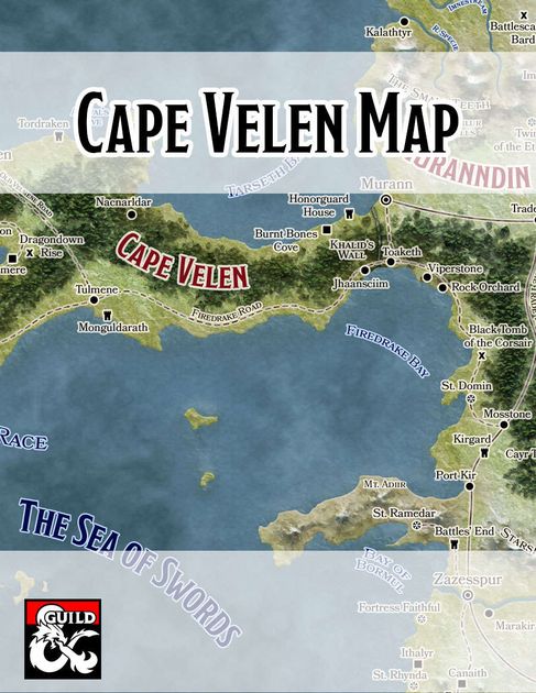 Cape Velen Map | RPG Item | RPGGeek