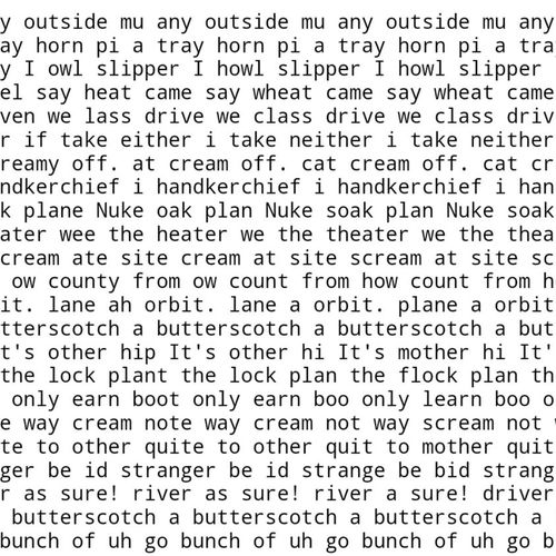 stereogram with words