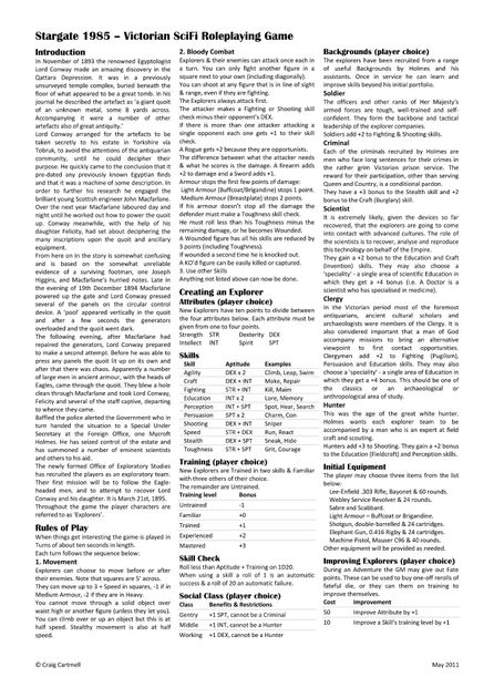 Stargate 1895: Victorian SciFi Roleplaying Game | RPG Item | RPGGeek