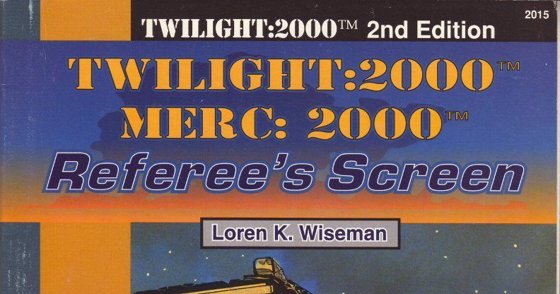 Twilight: 2000 / Merc: 2000 Referee's Screen | RPG Item | RPGGeek